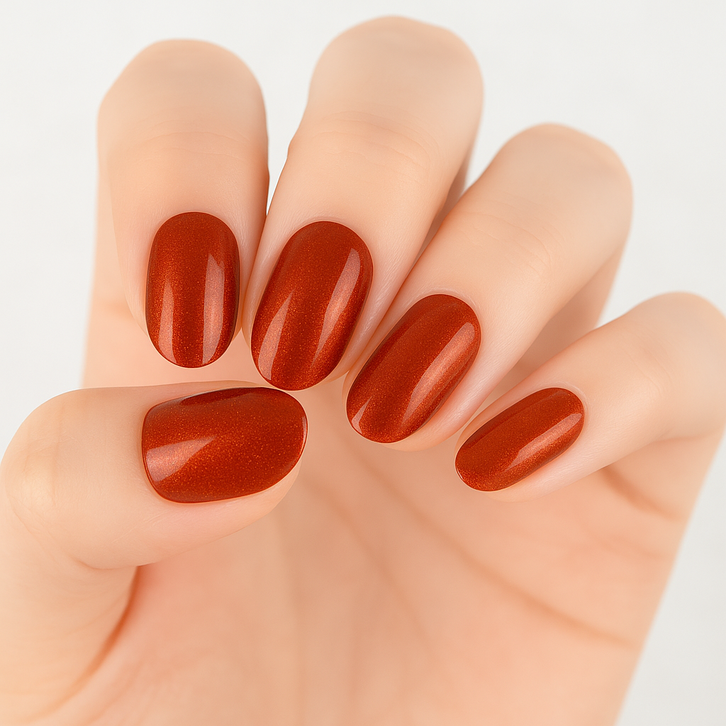 Burnt Ember Semi Cured Gel Nail Sticker Kit – Sunday Nails