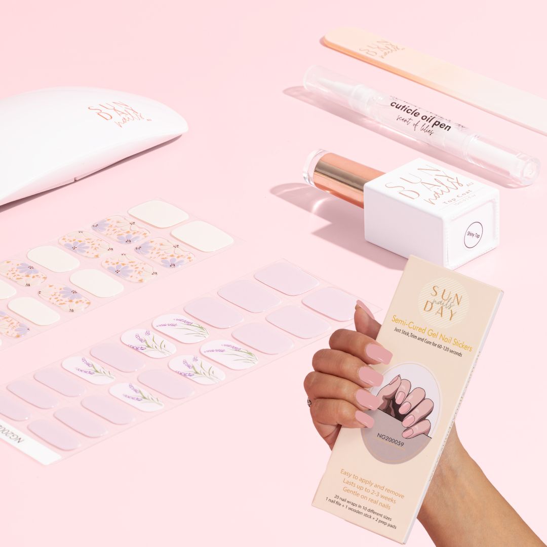 Semi Cured Gel Nail Stickers Australia | Sunday Nails AU